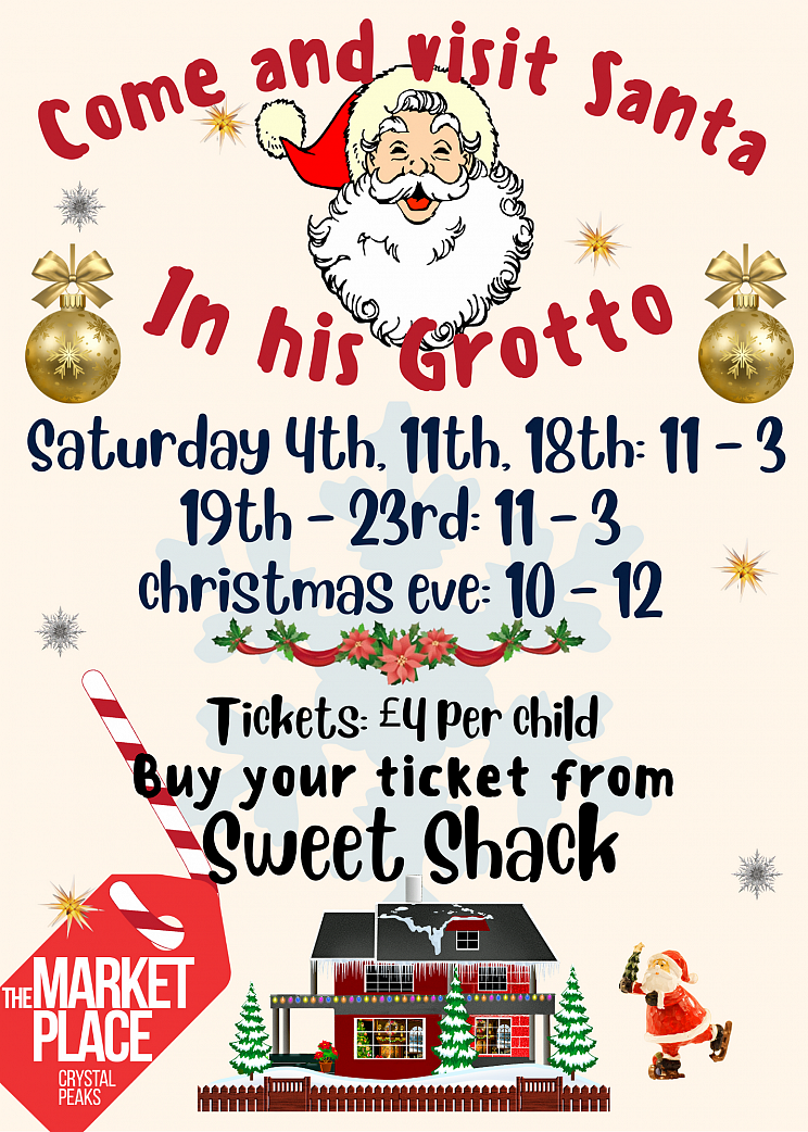 SANTA'S GROTTO - Crystal Peaks Market | Sheffield Markets